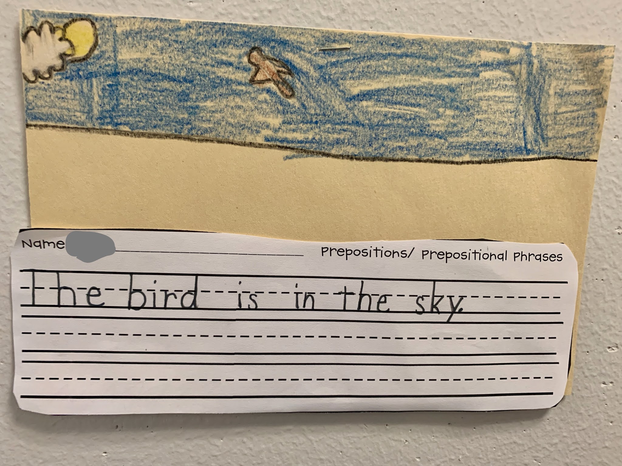 Prepositional Phrase Anchor Chart