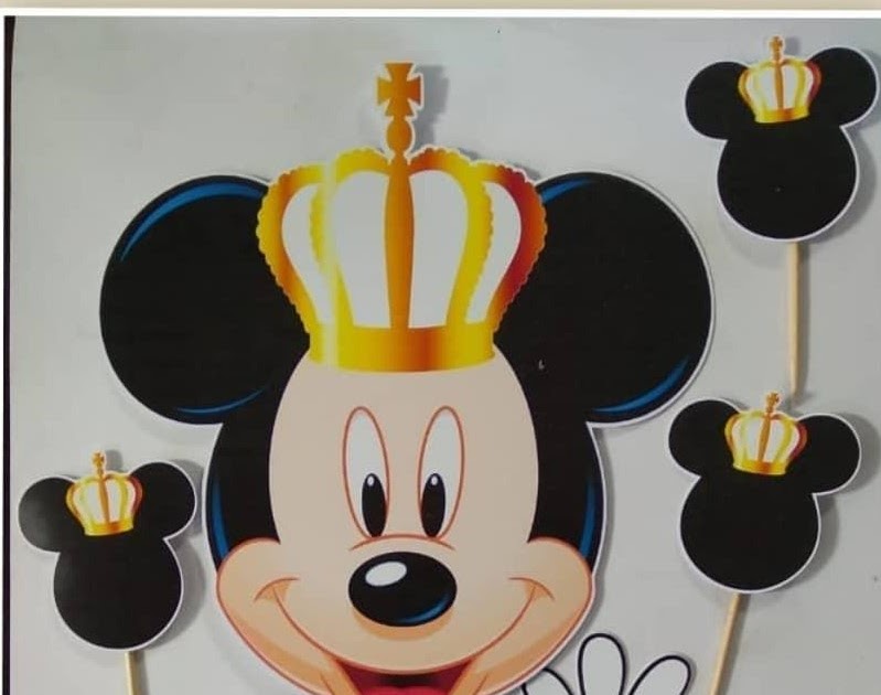 Topper Mickey Mouse Rey - Mis Toppers Tus Toppers