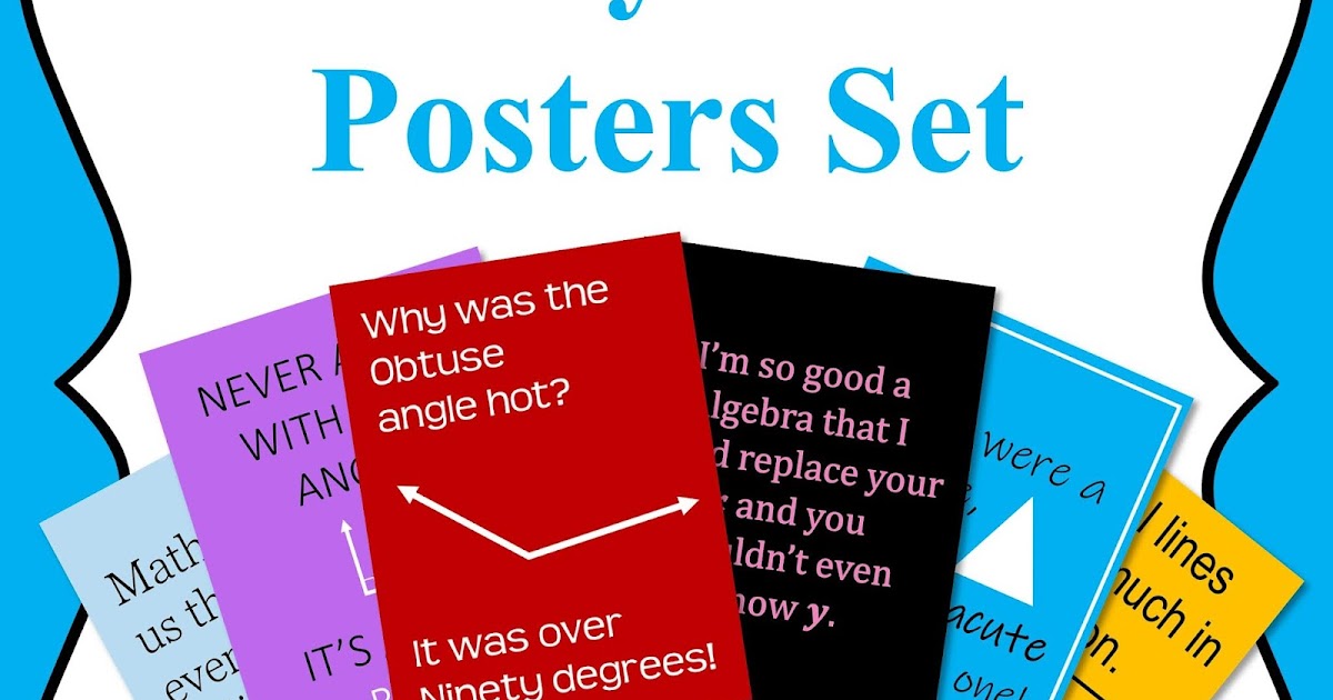 The Best of Teacher Entrepreneurs III: FREE Math Lesson: Funny Math Posters