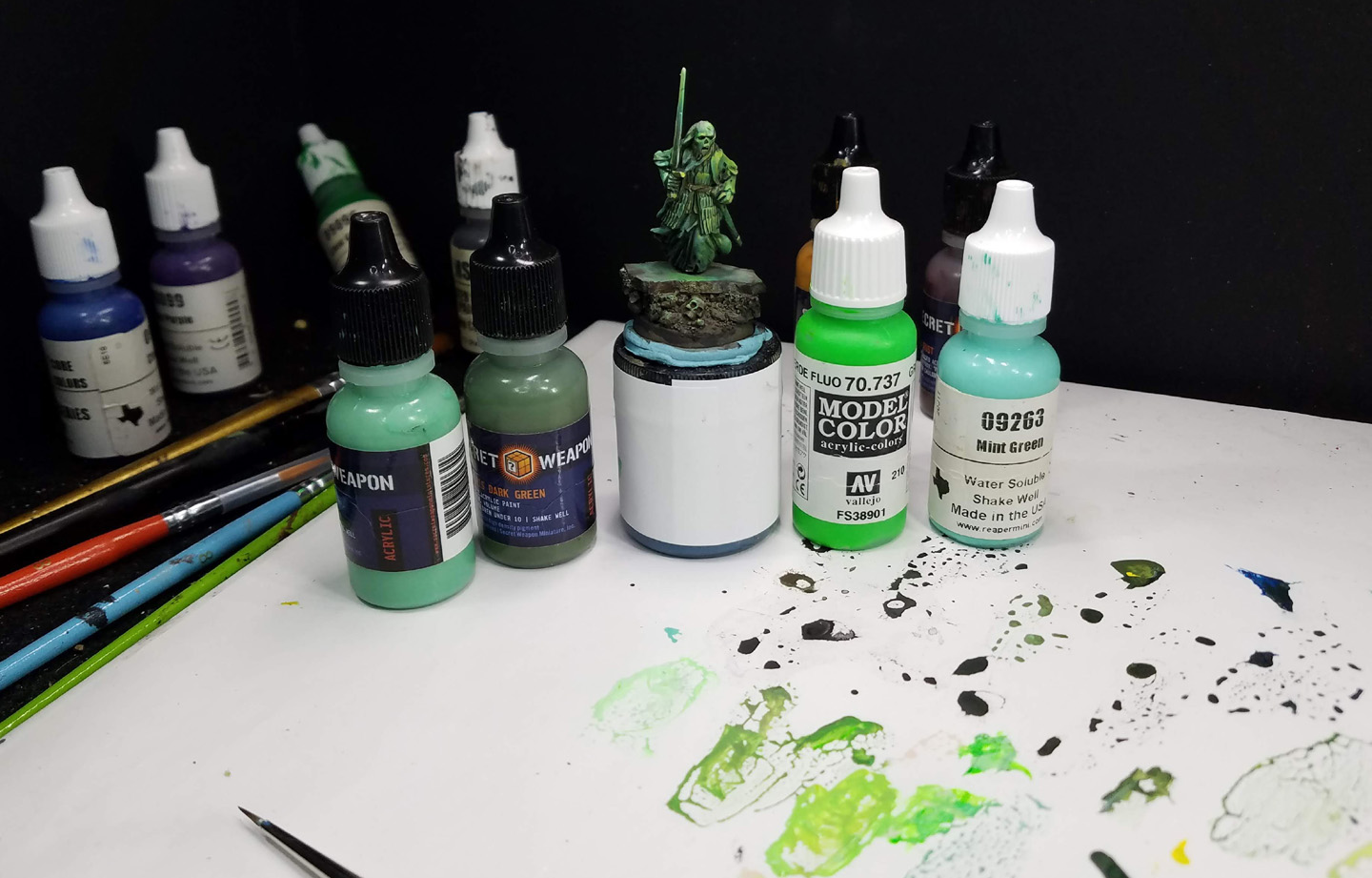 James Wappel Miniature Painting: Color testing: Army of the Dead