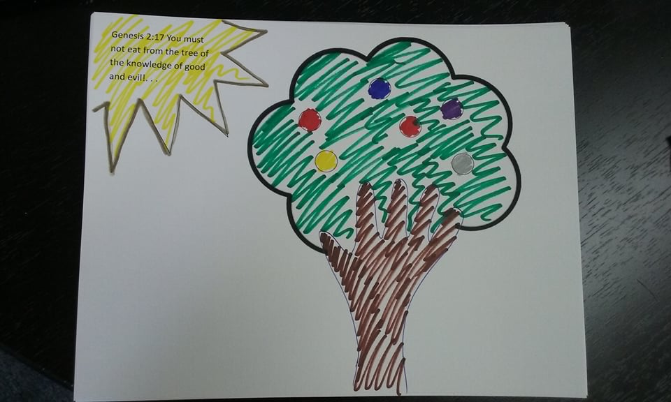 The Confident Journal: Sunday School Craft - The First Sin...Tree of ...