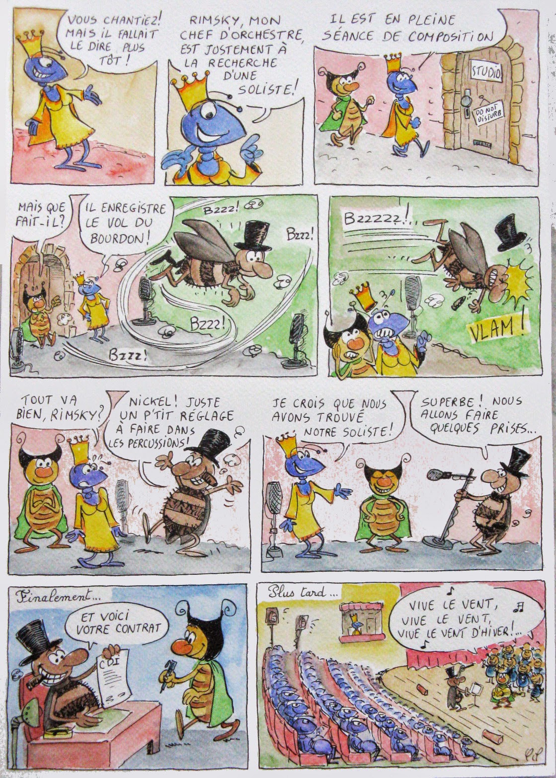 La mouche Ducoche: La cigale et la fourmi