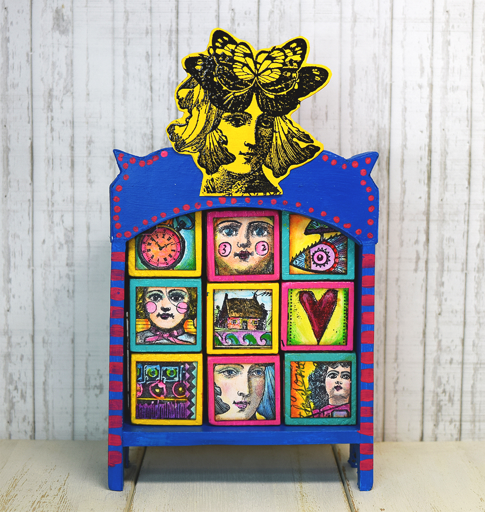 PaperArtsy: 2019 #14 Inchies & Twinchies: 1-inch cube ornament with LPC ...