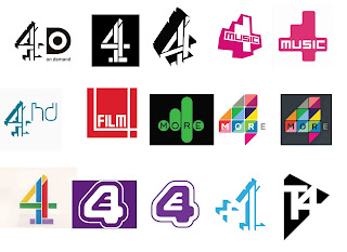 Final year of Vis Com: Channel4 logos