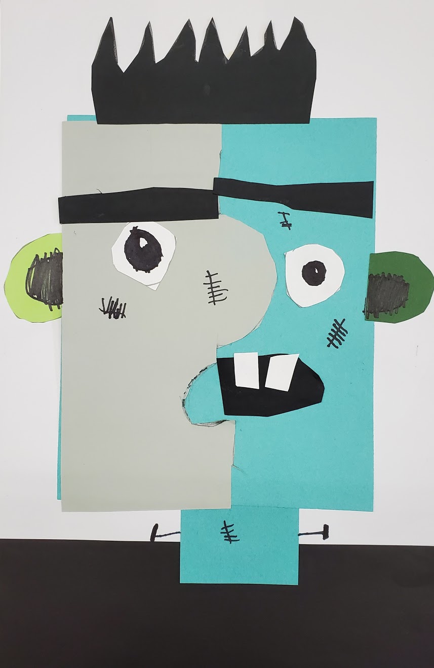 Crazy Busy Art Room: Frankenstein Inspired by Picasso