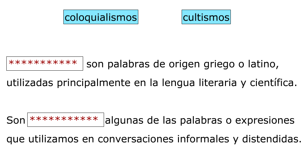 EL BLOG DE CUARTO: LOS COLOQUIALISMOS Y LOS CULTISMOS EL BLOG DE CUARTO: LOS COLOQUIALISMOS Y LOS CULTISMOS