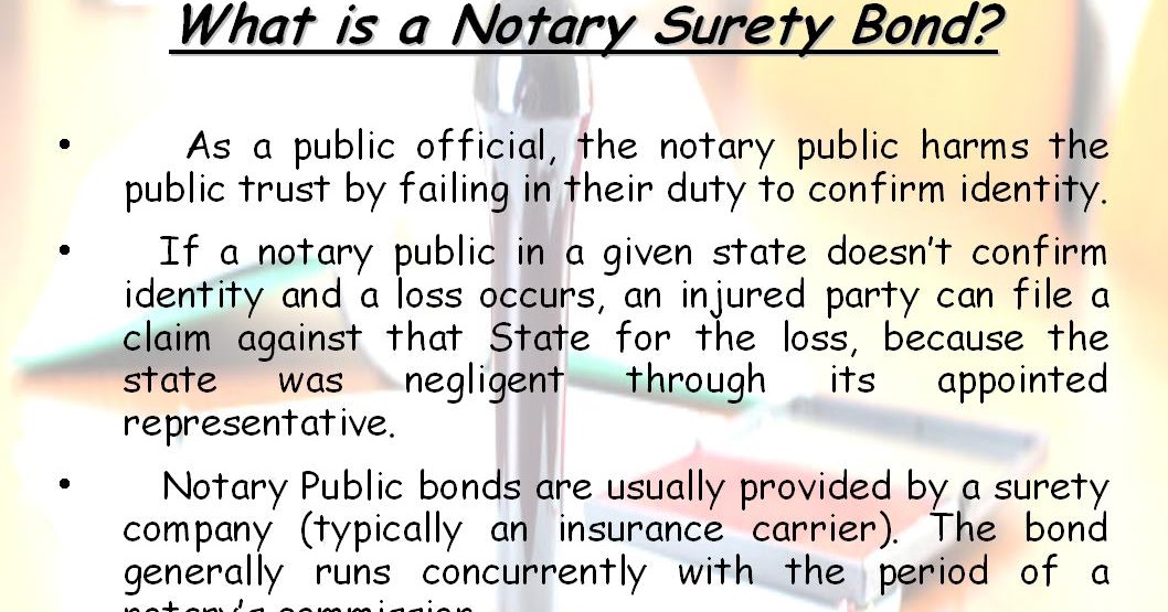GotSuretyBonds: What Is a Notary Surety Bond