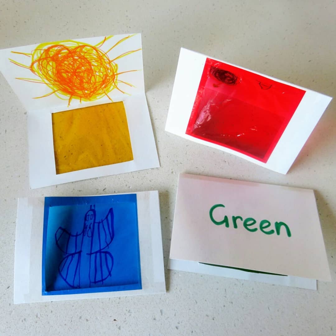 Created some DIY colour cards with Miss 6 over the weekend.