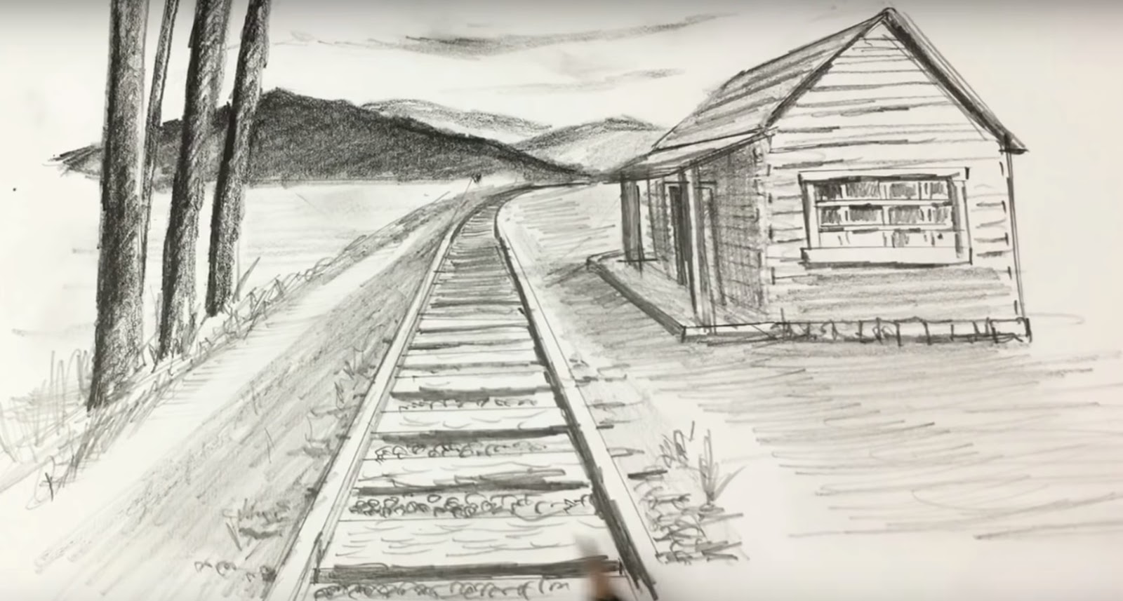 Aula de plástica: Cómo dibujar un paisaje. Perspectiva cónica frontal Aula de plástica: Cómo dibujar un paisaje. Perspectiva cónica frontal