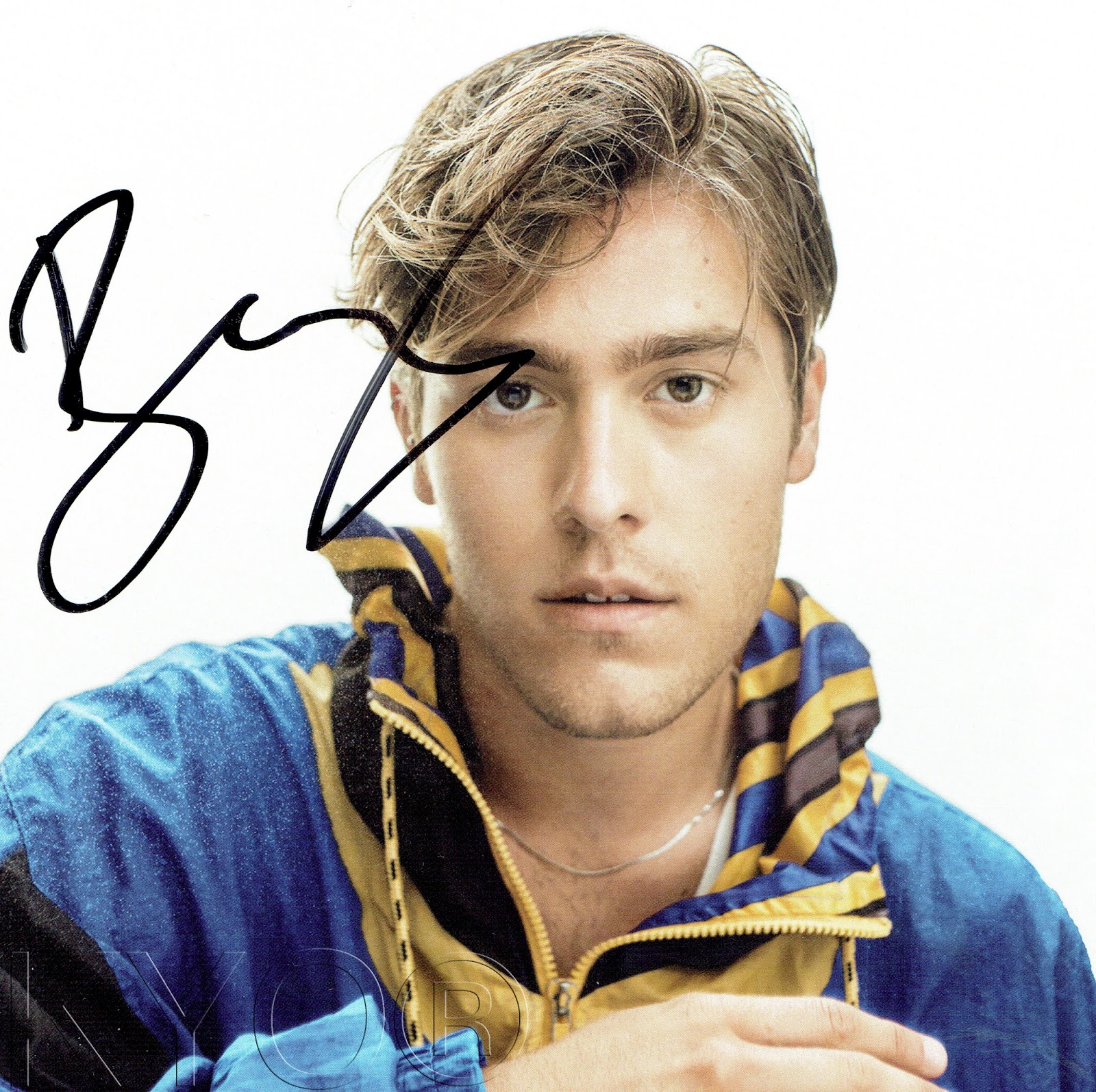 Chris Autographs: Benjamin Ingrosso Chris Autographs: Benjamin Ingrosso