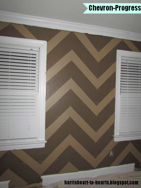 Harris Heart-to-Hearts: Chevron Accent Wall {How-To}