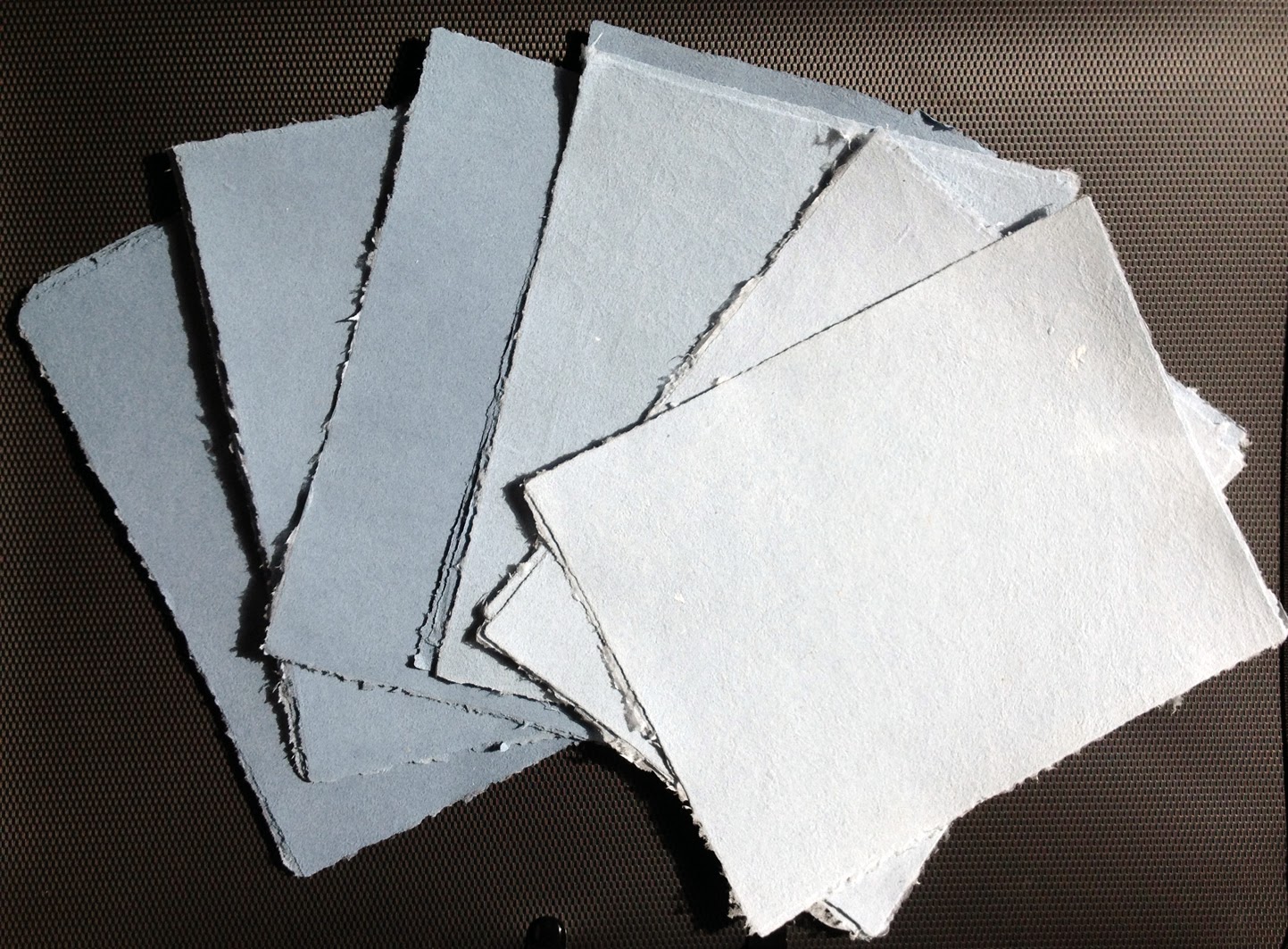 Roann Mathias Calligraphy: Recycled Denim Paper