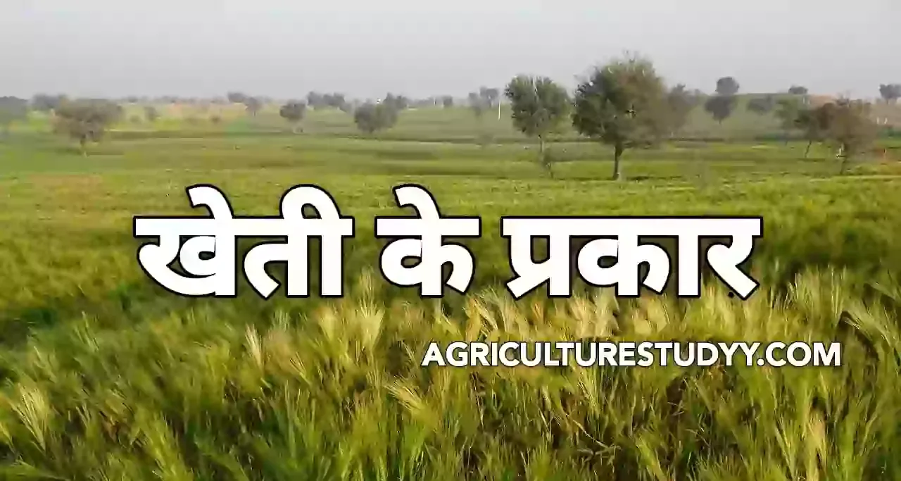 खेती (Kheti) - खेती किसे कहते हैं खेती कितने प्रकार की होती हैं