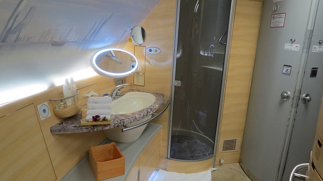 Emirates Airbus A380 First Class Shower