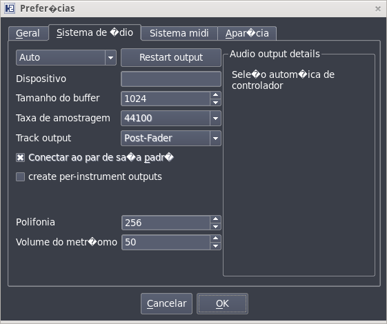 Livre Para Criar Música: Hydrogen - Itens do menu principal