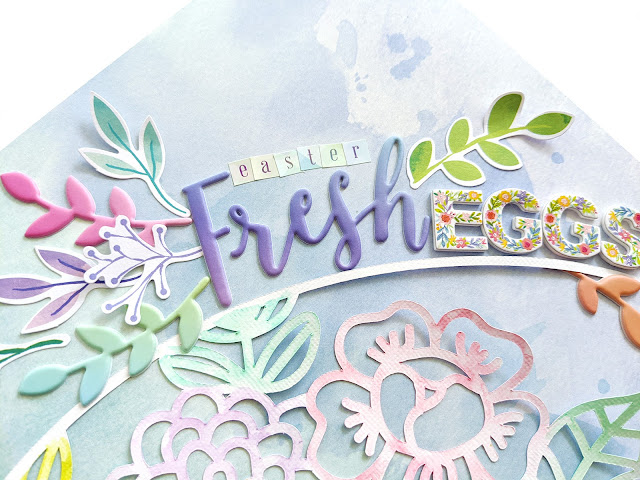 Fresh Easter Eggs Layout | Paige Taylor Evans