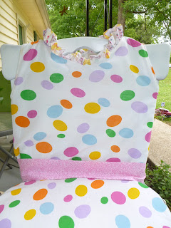 Brenda's Sewing and Crafting Adventures: Polka-Dot dress for a chair