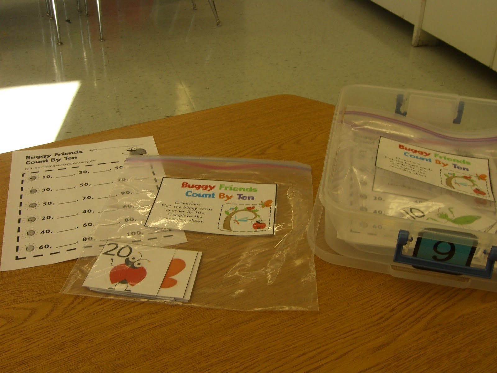 First Grade Garden: Math Stations - Set 1