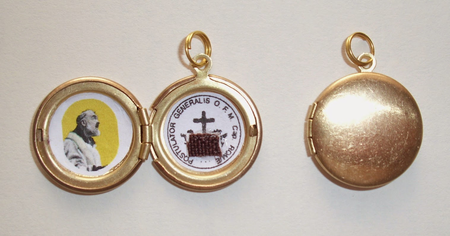 Mystics of the Church: How the St Padre Pio relic locket rosary is made