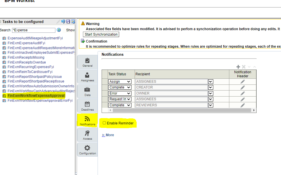 Oracle Application's Blog: How to Enable Reminder Notification For ...