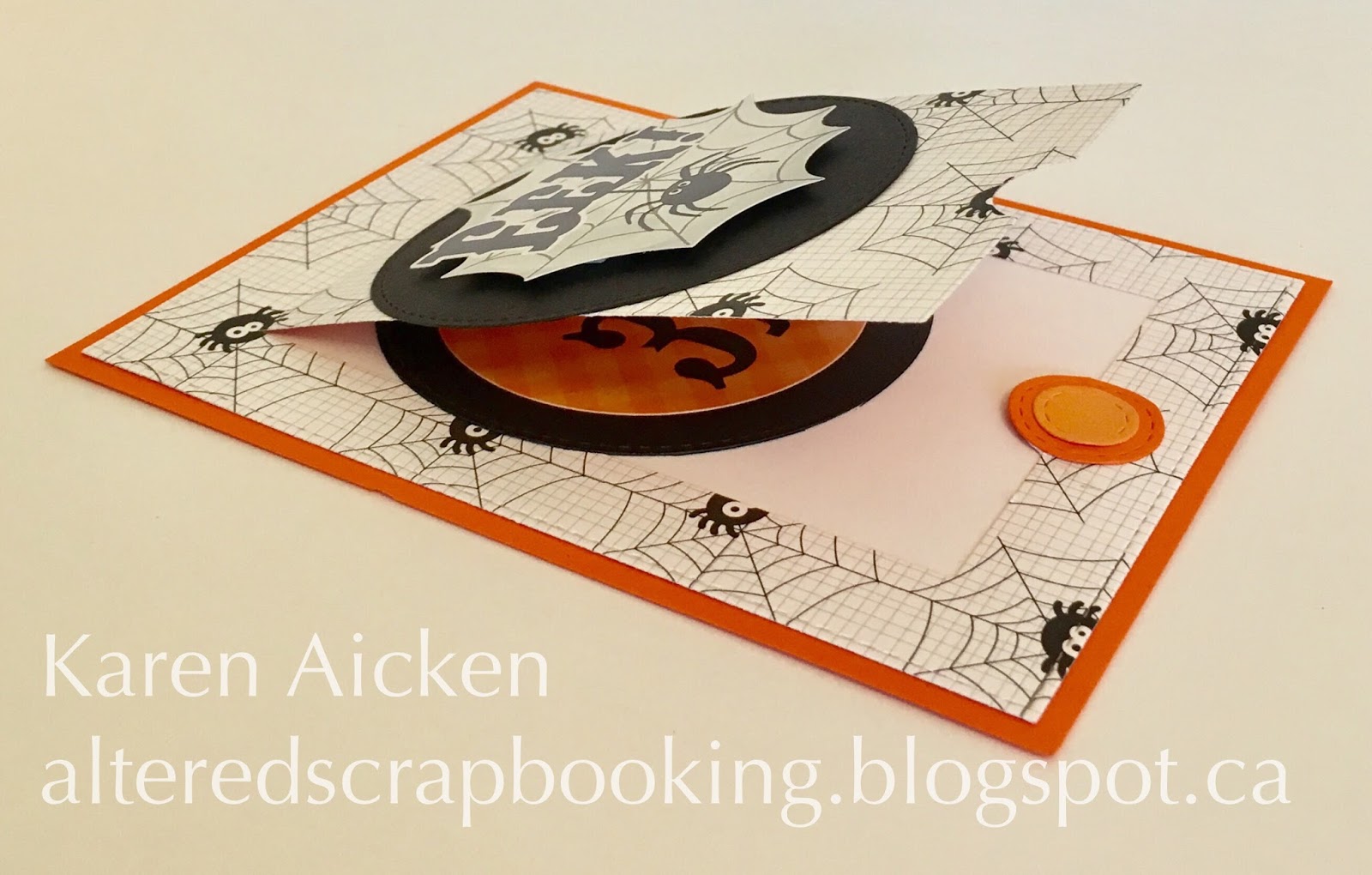 Painted Mountain Cards: Halloween Lift Flap Card