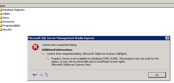 Nothing But Technology Error Property Owner Is Not Available For Dataabse This Property