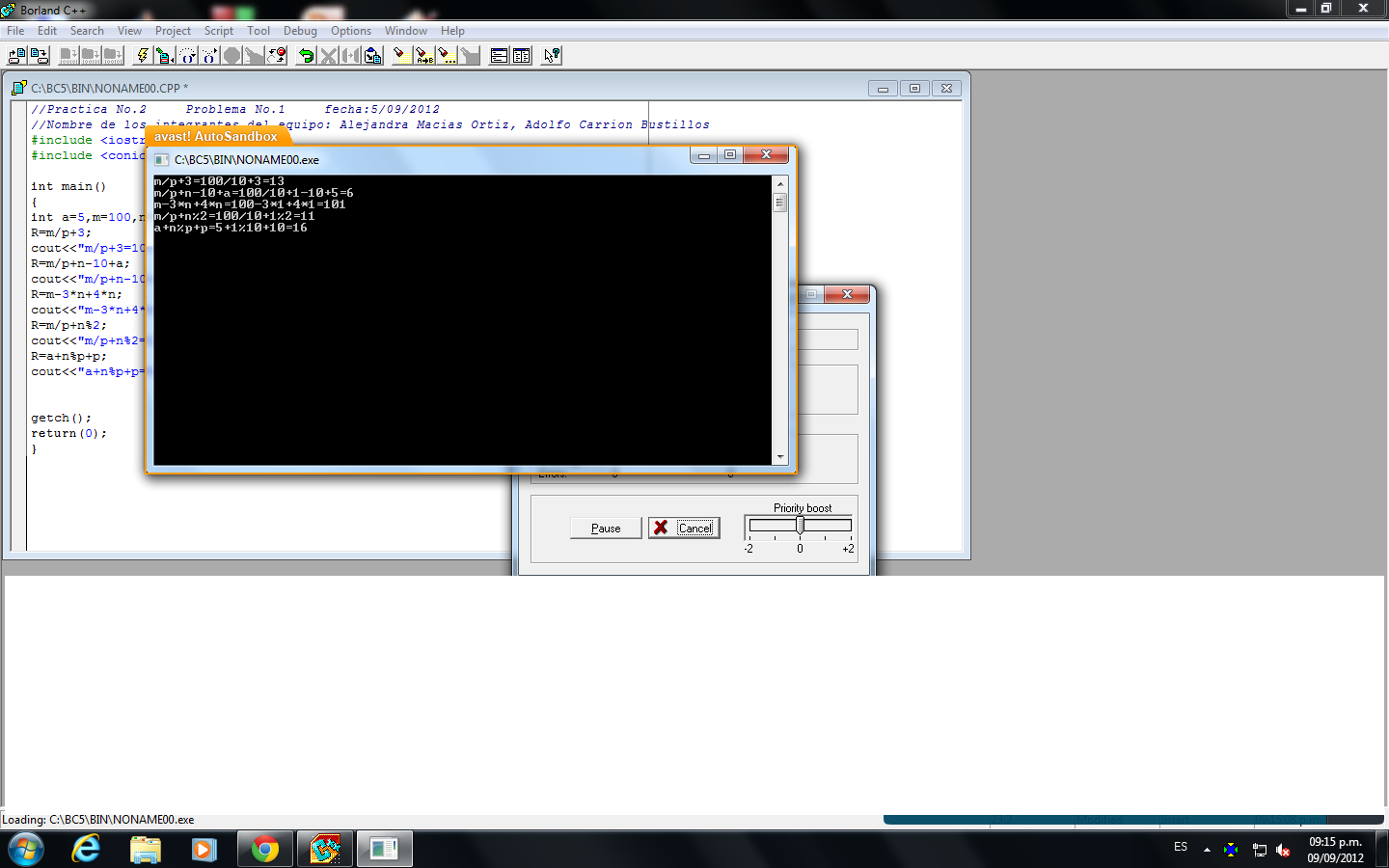 Programacion estructurada: PRACTICA NO.2