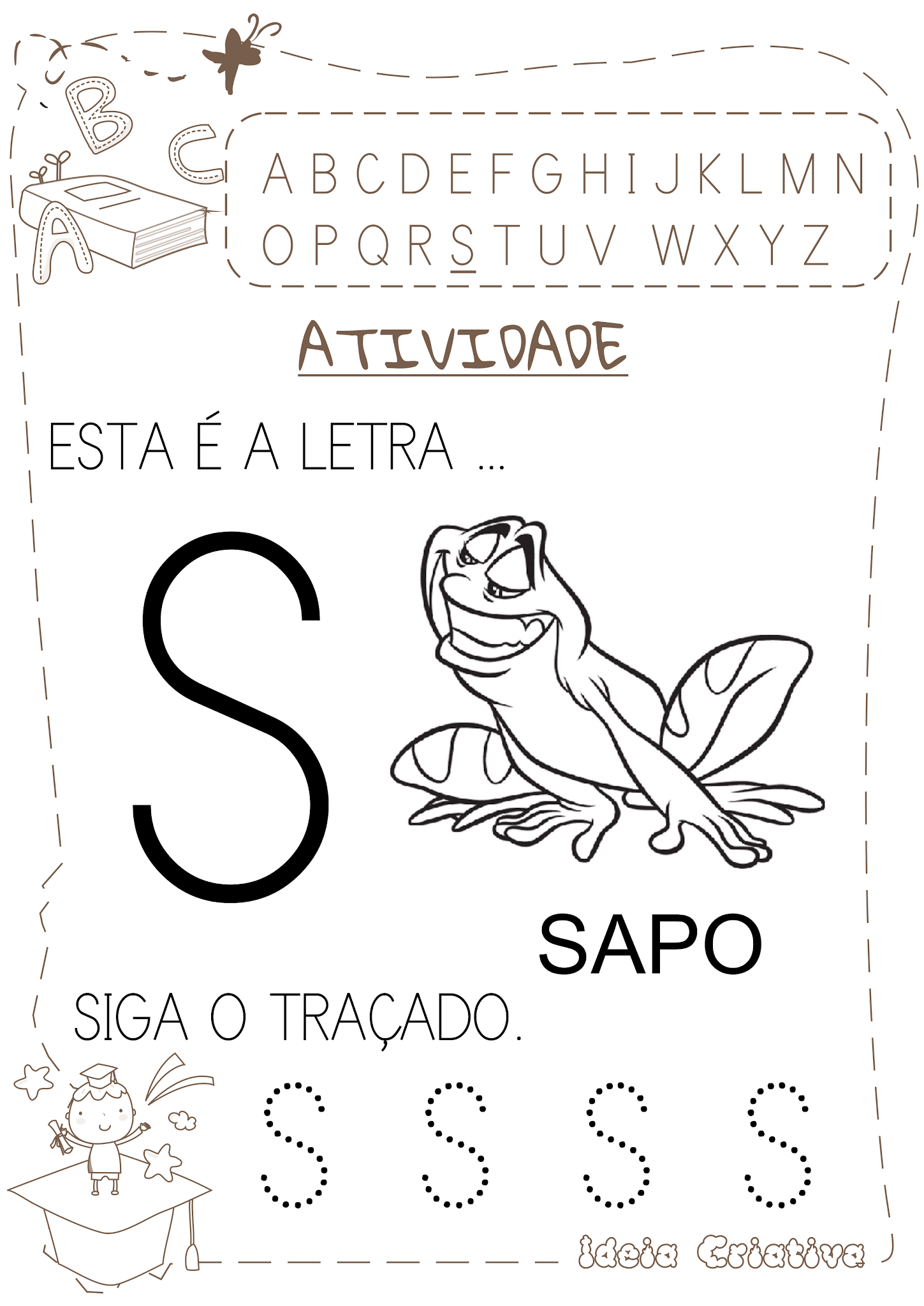 Atividades com letras do alfabeto