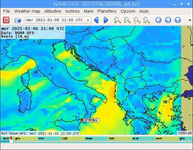 ZyGrib (grib file, weather data visualization) on RaspberryPi 2