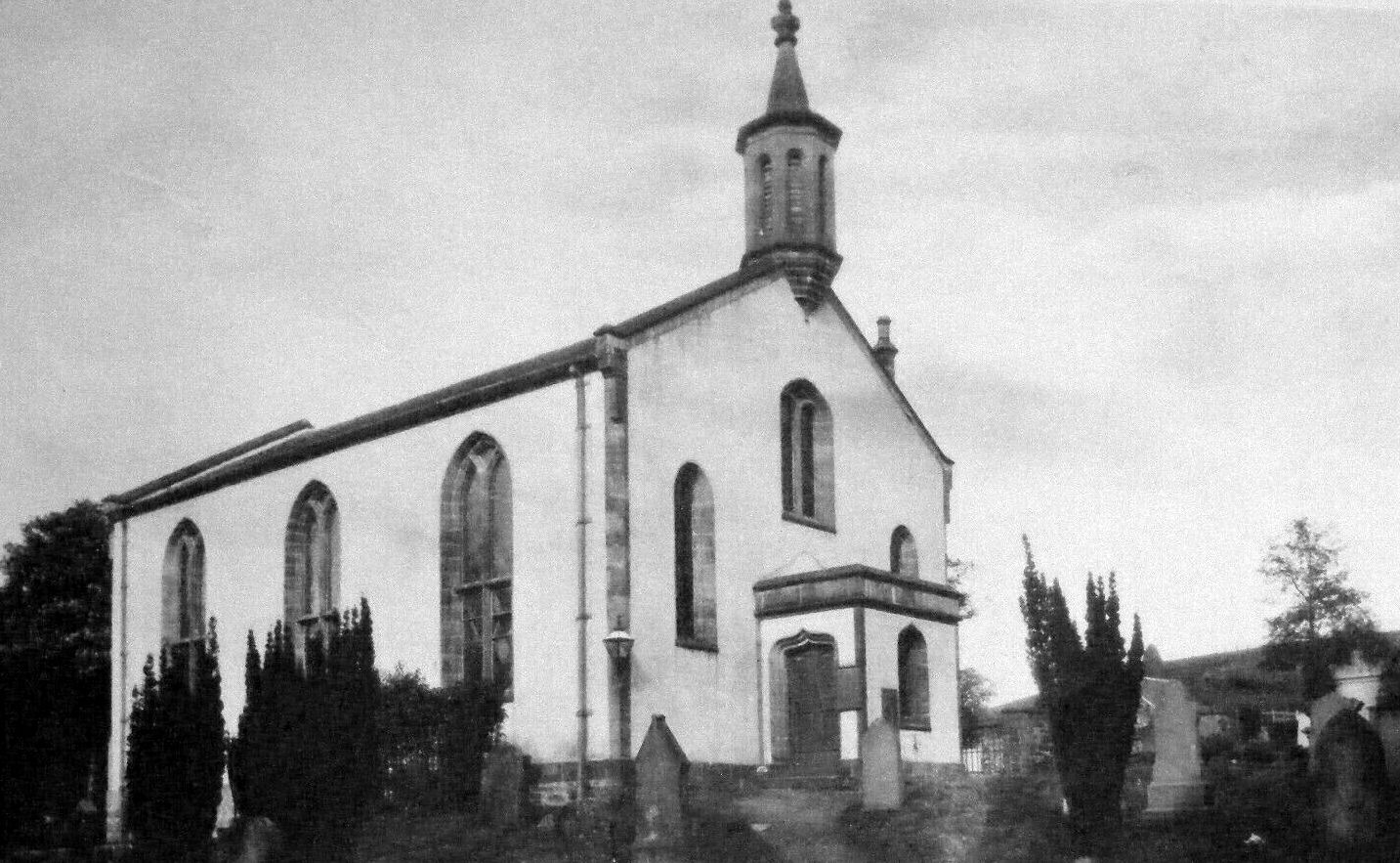 Tour Scotland: Old Photograph Parish Church Monzie Scotland