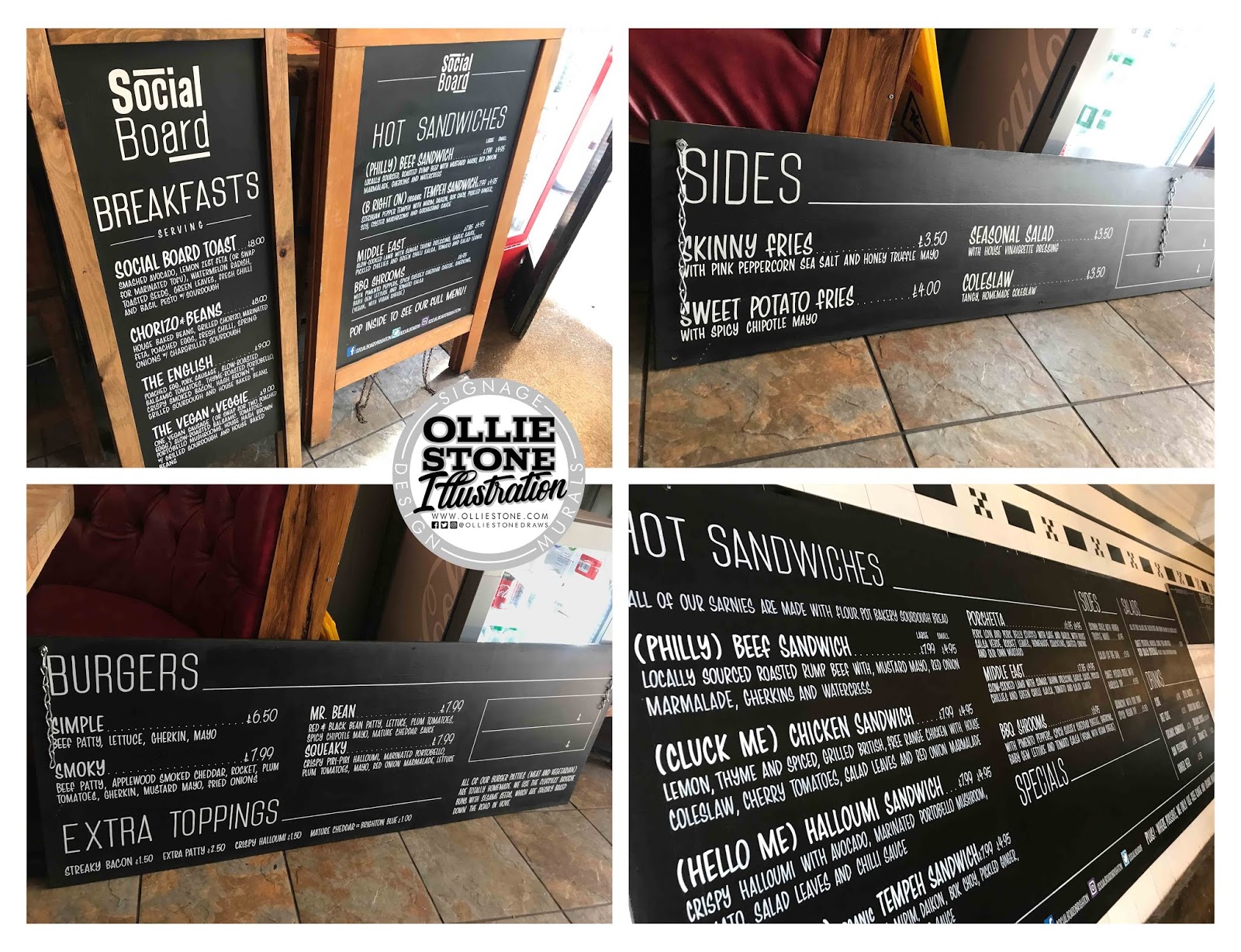 Blackboard Sign Writer by Ollie Stone: Chalkboards, blackboards and ...