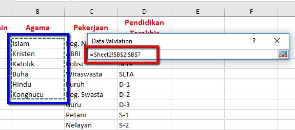 Cara Membuat Menu Drop Down untuk mempercepat Entry Data pada Excel ... Cara Membuat Menu Drop Down untuk mempercepat Entry Data pada Excel ...