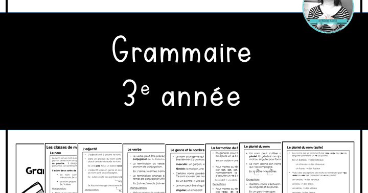 Grammaire 3e année