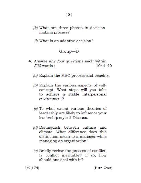 OSPU BBA fundamentals of management and organisational behavior Dec ...