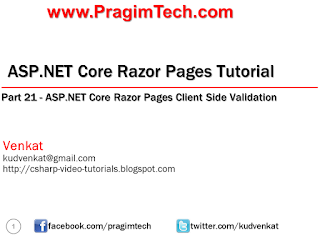 Sql server, .net and c# video tutorial: ASP.NET Core razor pages client ...