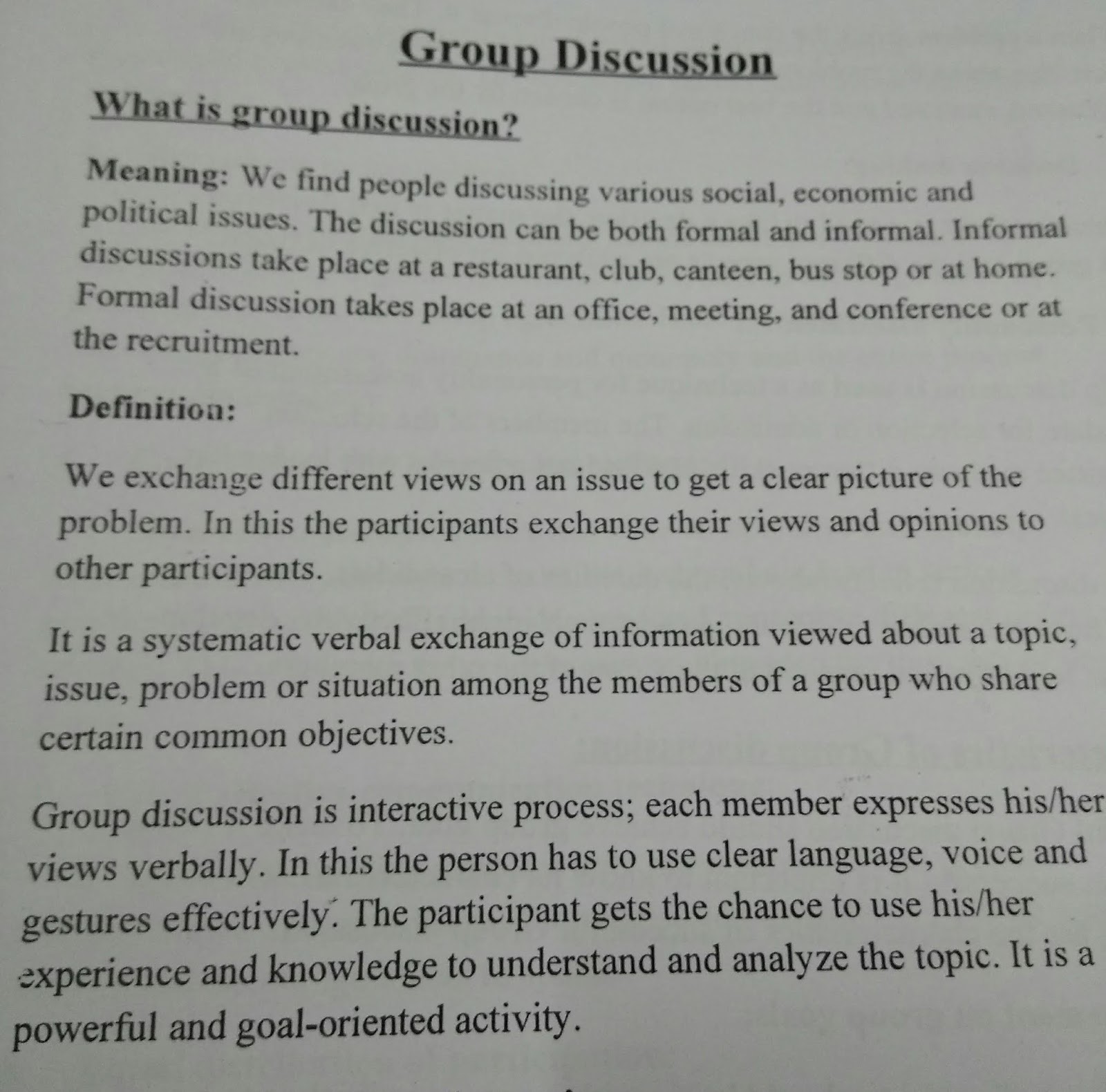 Group Discussion Meaning Definition group-discussion-meaning-definition