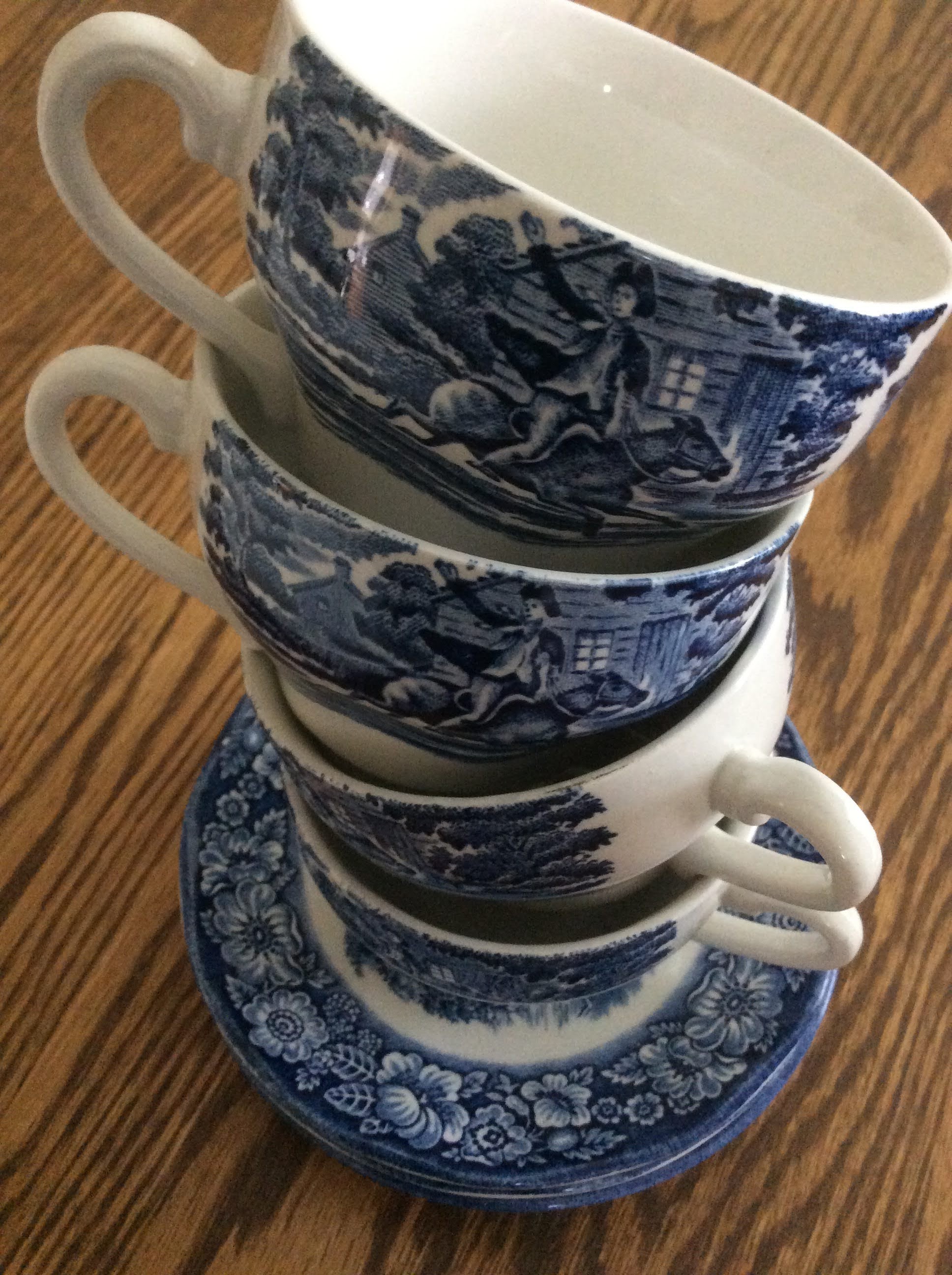 Fresh Vintage by Lisa S: My Liberty Blue Dishes