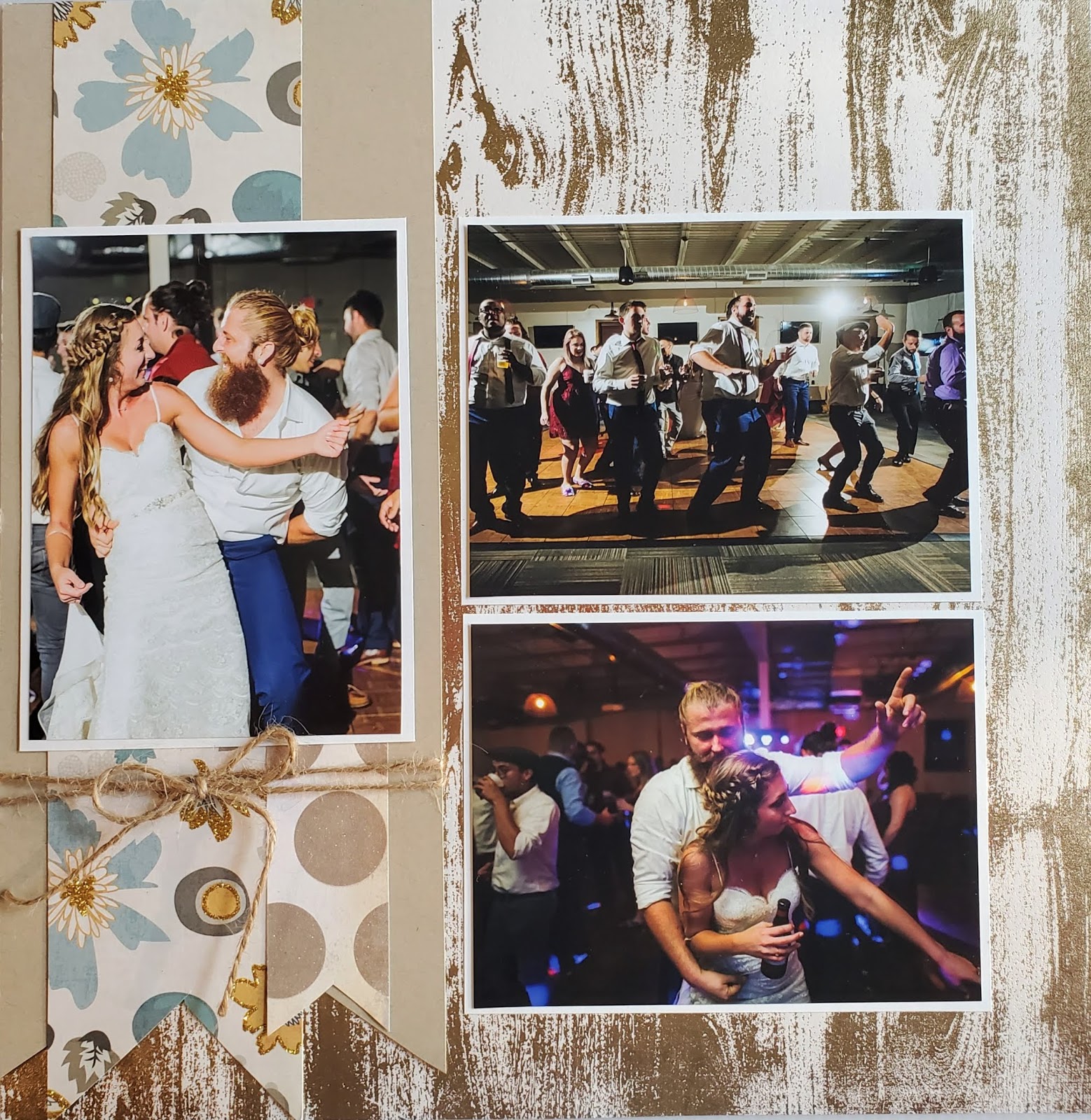Random Memories: Celebrate - Two Page Wedding Scrapbook Layout