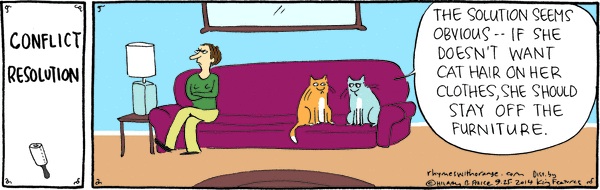Mystery Fanfare: Cartoon of the Day: Cat Hair