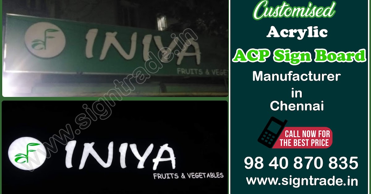 sign board chennai