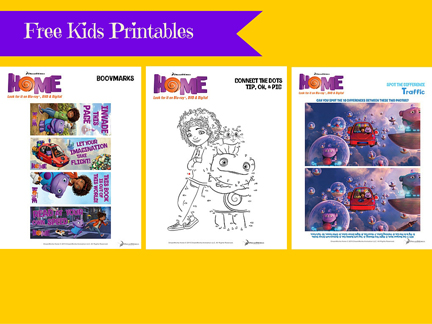 MOMMY BLOG EXPERT: Free Kids Printables HOME Movie Celebrate DreamWorks ...