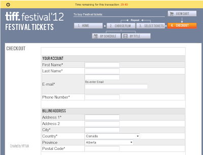 TIFF 2012 Individual Ticketing Process ~ TIFF Talk