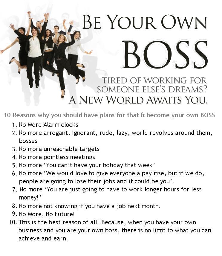 DEUSAM Blog: Be Your Own Boss