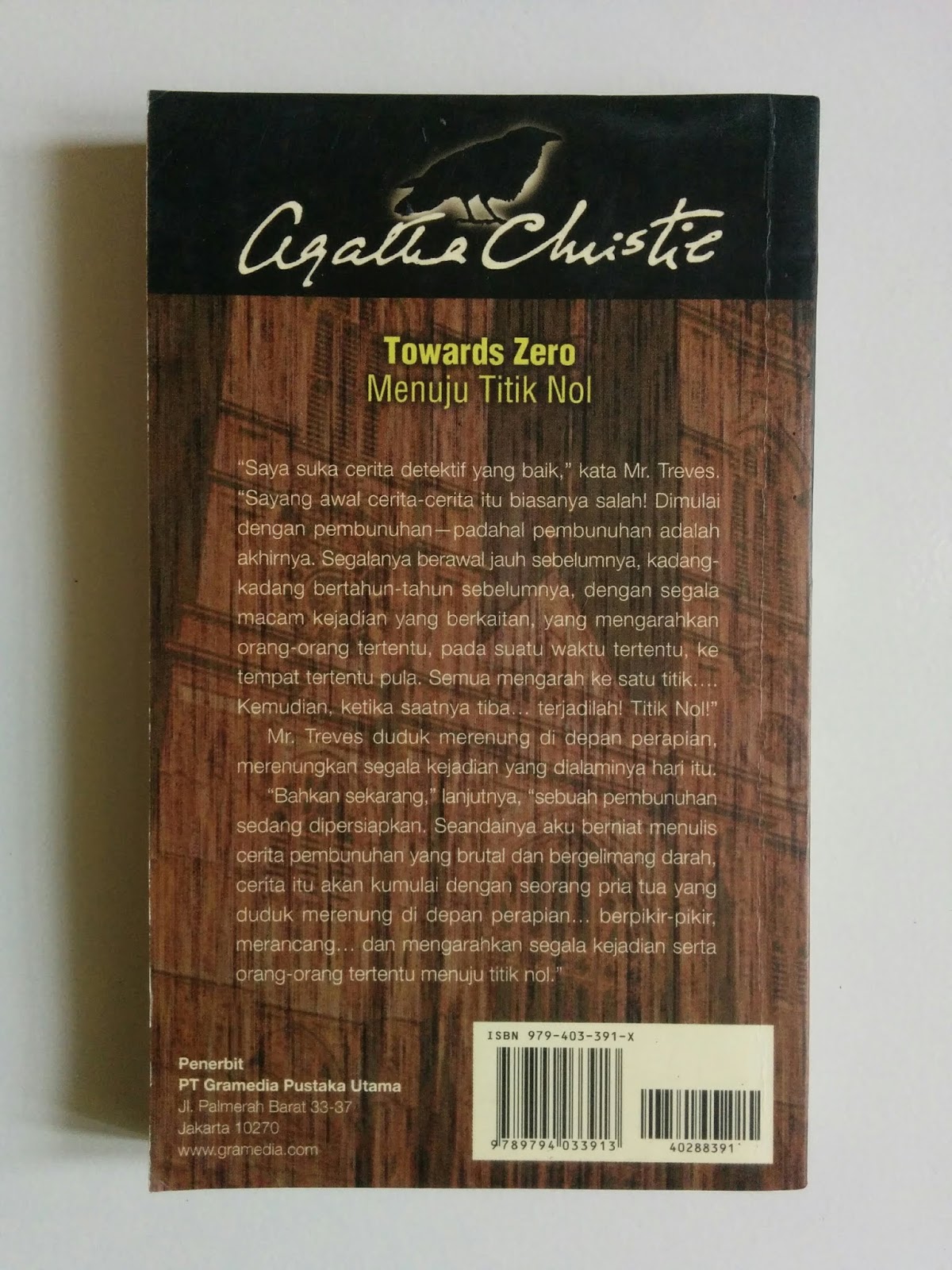 Towards Zero (Menuju Titik Nol) - Agatha Christie | Aksiku Toko Buku ...