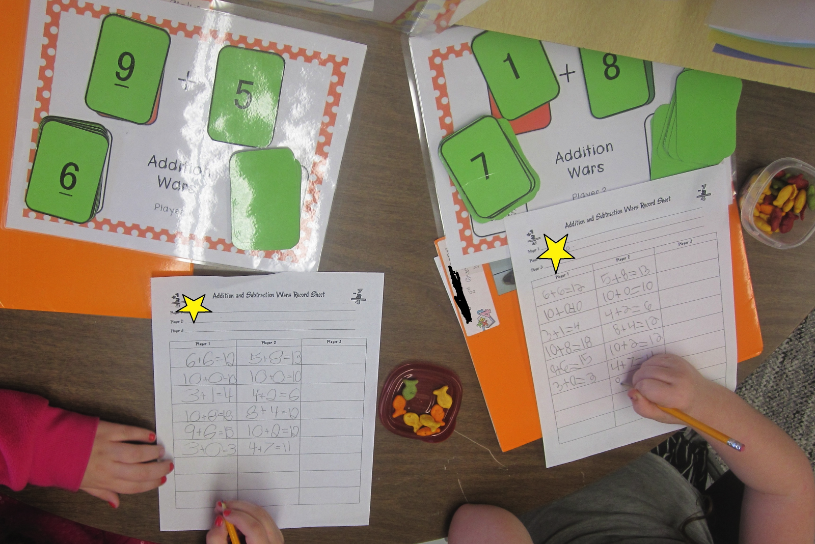 Polka Dot Palace: Addition & Subtraction Wars: Manic Monday @ Classroom ...
