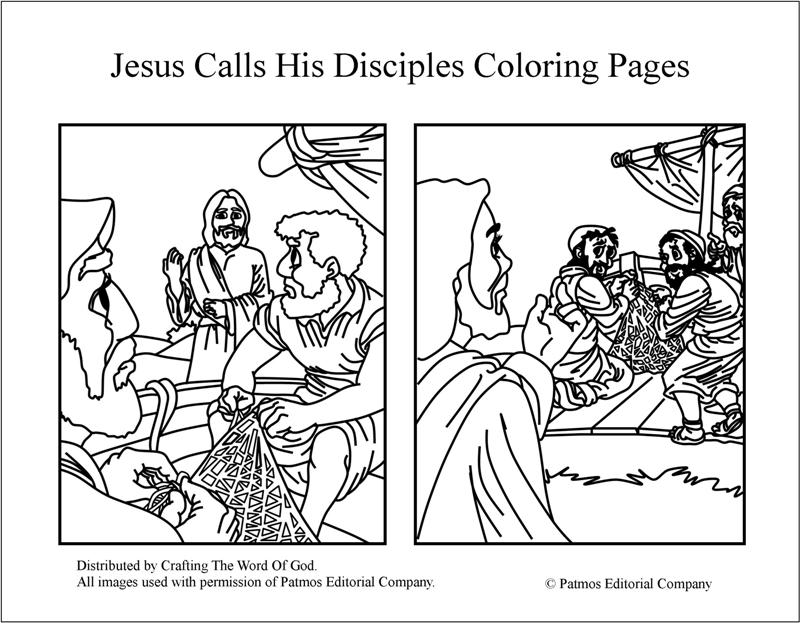 Jesus Disciples Coloring Page - Coloring Pages