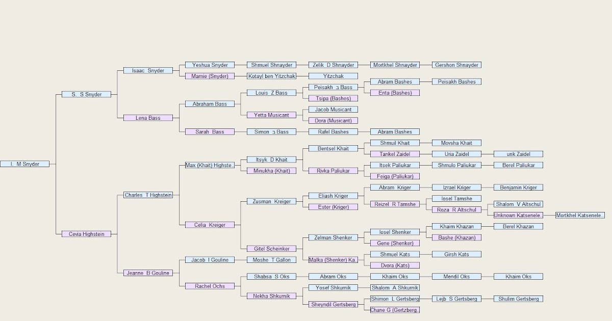 I. Michael Snyder's Family Tree