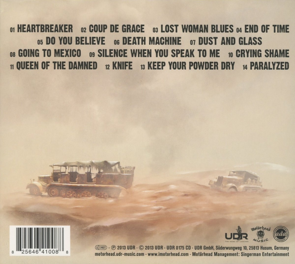 Classic Rock Covers Database: Motorhead - Aftershock (2013)