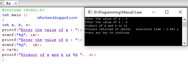 Arithmetic Operator Basic C Programming Solve ~ A Textile Blog Run By