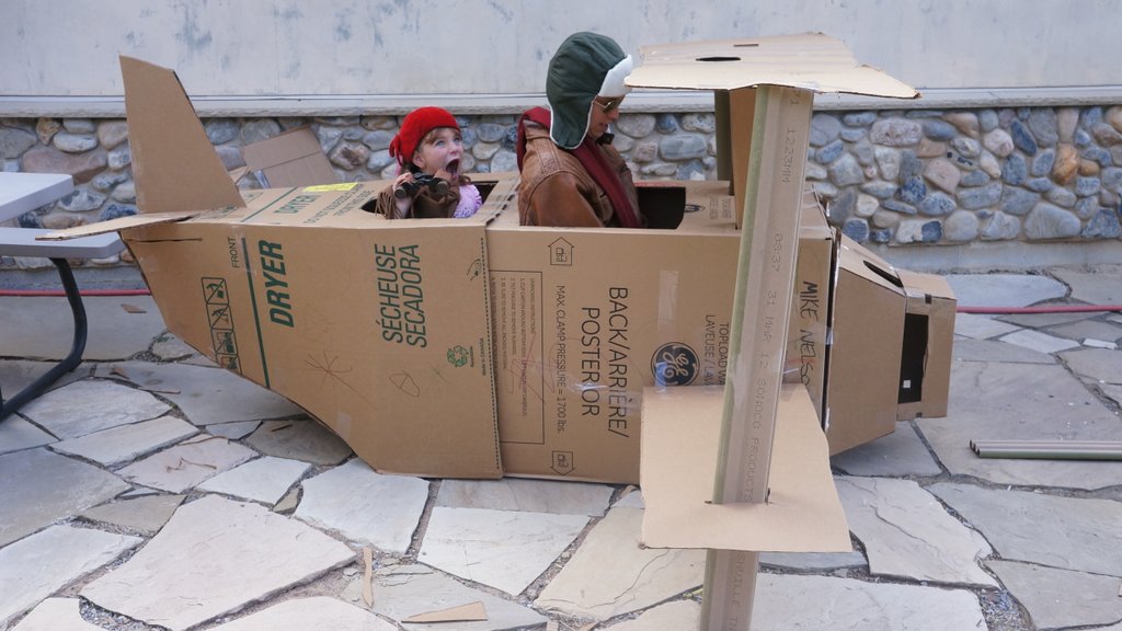 Cardboard Airplane - The Lavender Apple